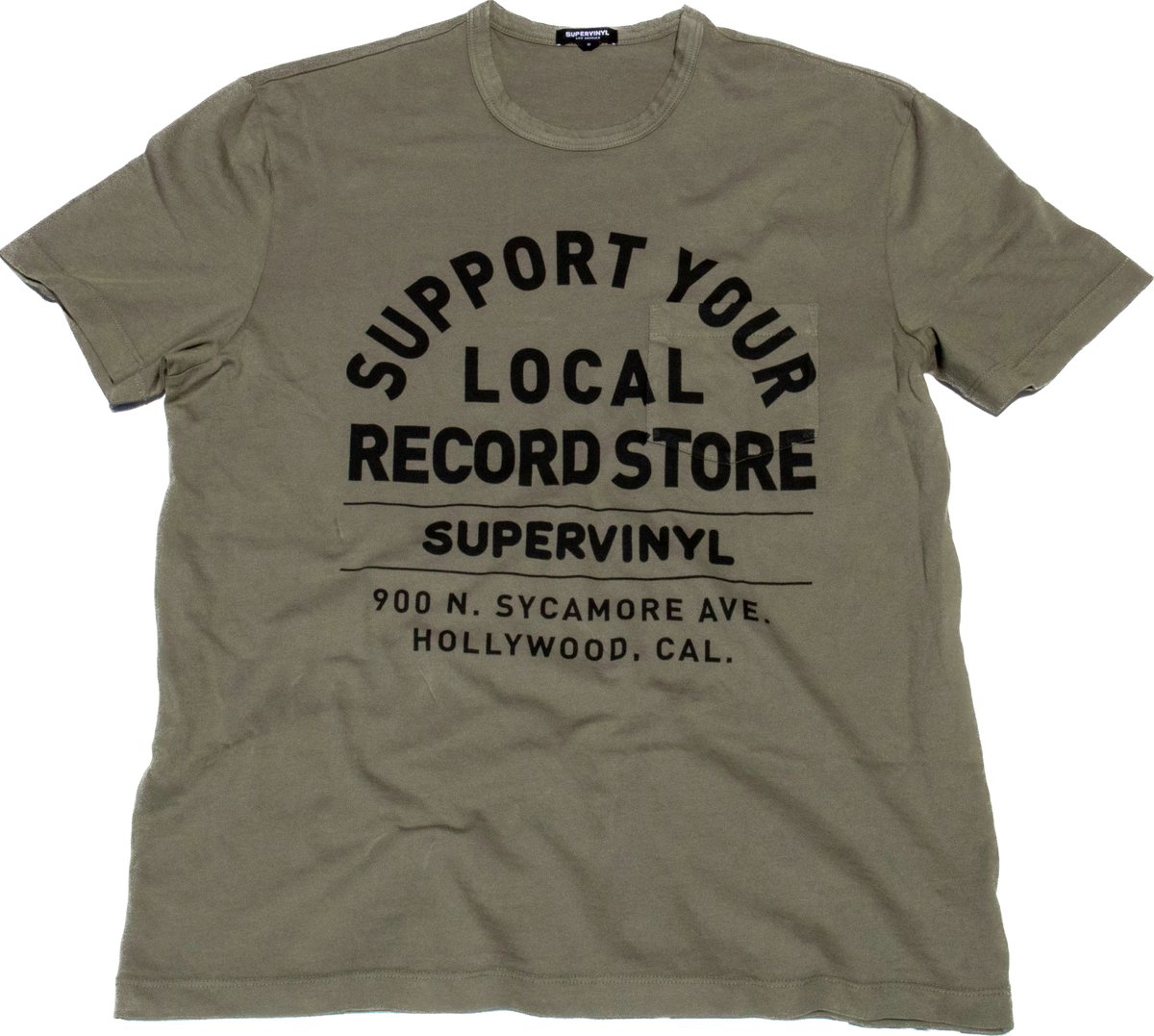 Support Your Local Record Store Army Green A-Side - SUPERVINYL